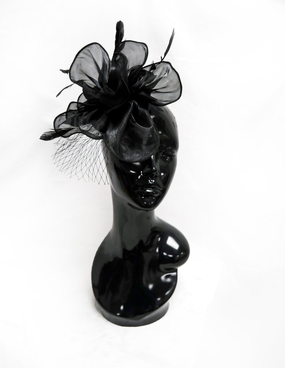 Caprilite UK Online | Silk Flower Veil Fascinator Weddings Ascot ...