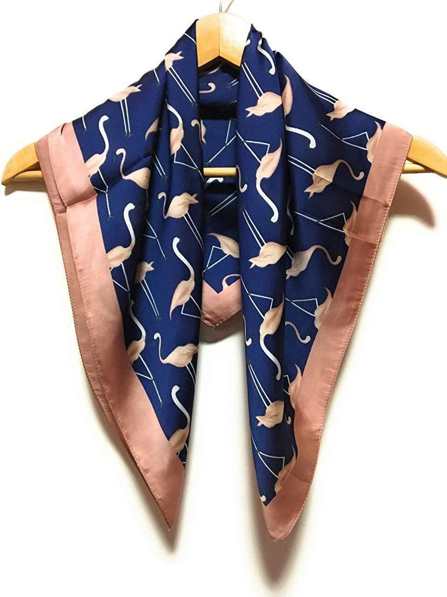 Caprilite UK Online | Flamingo Scarf Thin Silky Womens Summer Spring